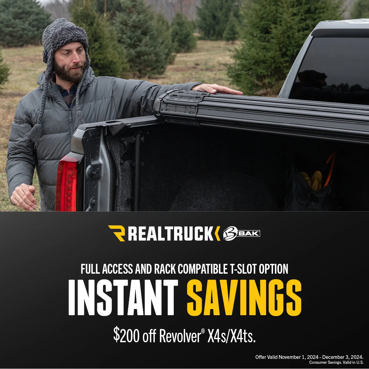 BAK Revolver X4s X4ts $200 Off Black Friday 2024 Just Bolt-On ...