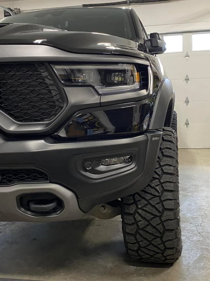 Black TRX Weld Ledge 6 Off-Road Wheels 20x10 -18 Offset on 325:60R20 ...