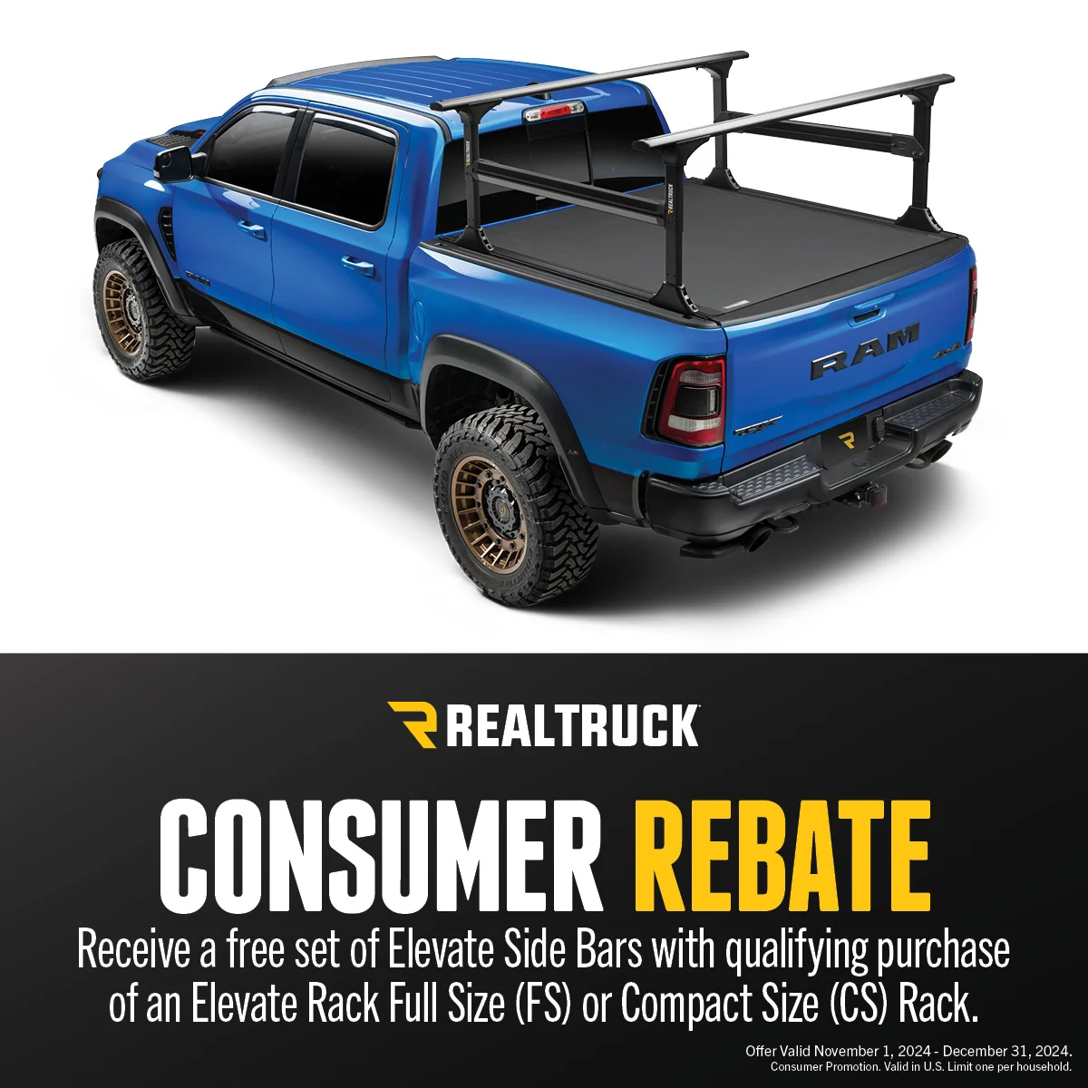 Free Elevate Side Bars with Elevate Rack Purchase Black Friday 2024 ...