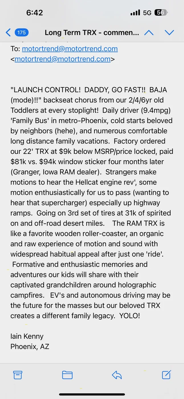 MotorTrend TRX letter.jpg | RAM TRX Forum