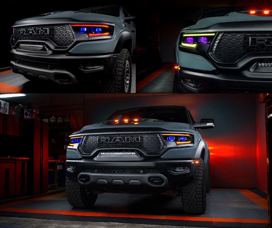 oracle-ram-trx-1500-dodge-headlight-LED-drl-RGB.jpg | RAM TRX Forum
