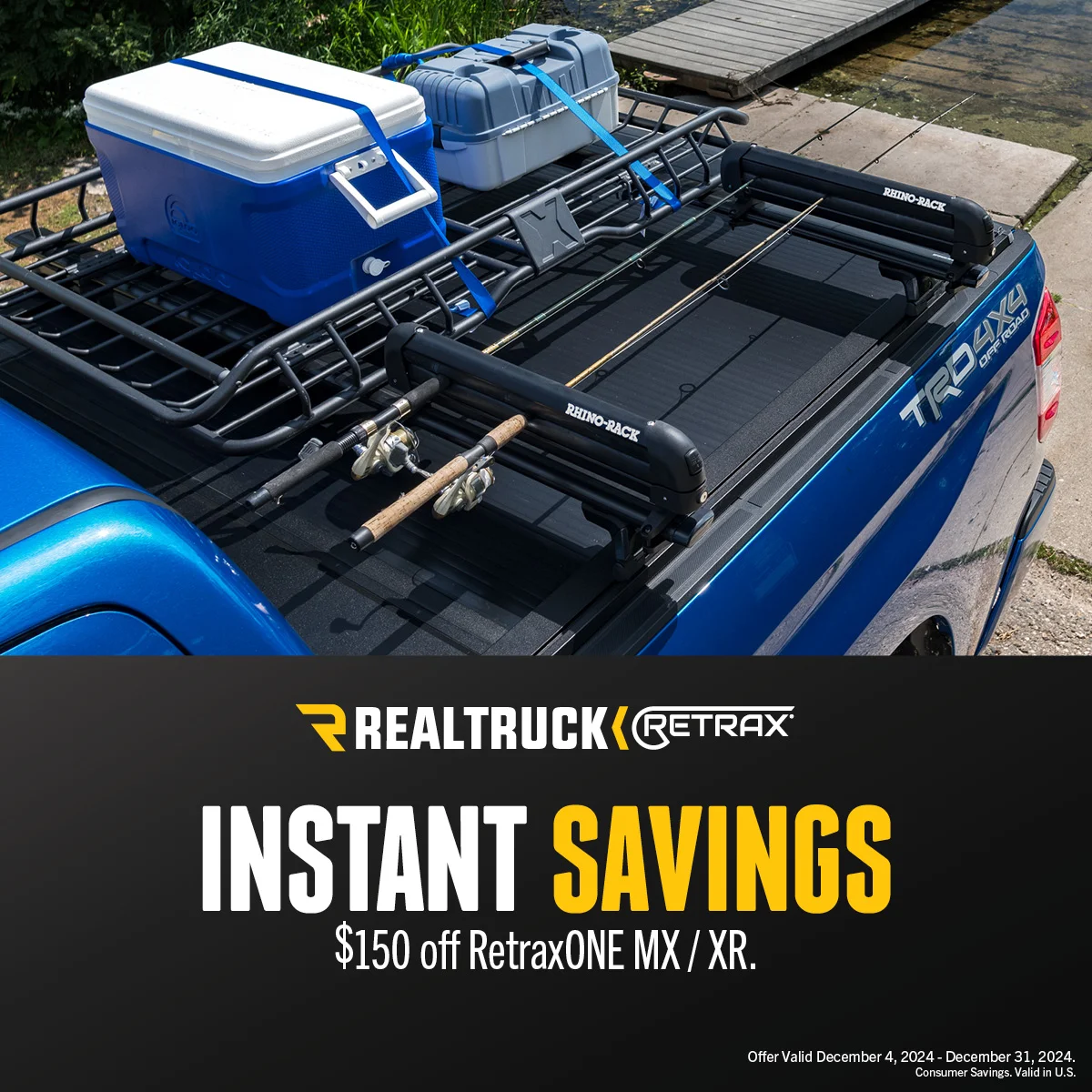 Square RetraxONE MX:XR Retractable Tonneau Cover Instant $150 Savings ...